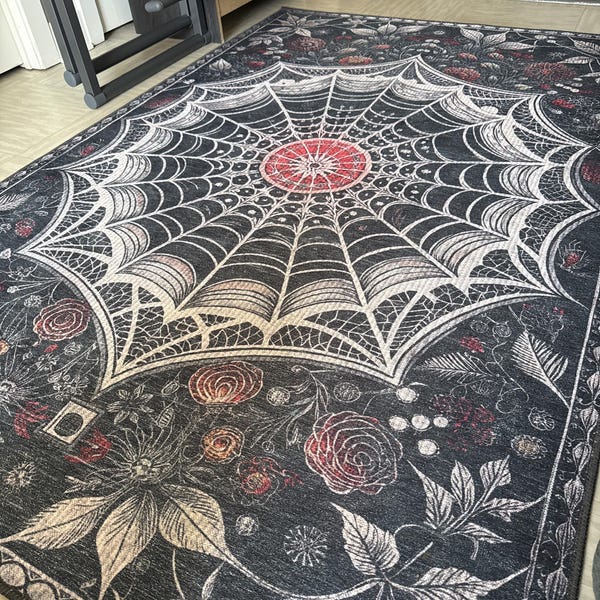 Vintage Farmhouse Decor Pig Rug, Cute Animal Rug for Maximalist Home ...