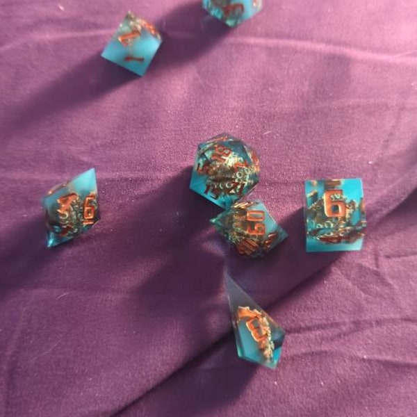 Autumn Dnd Dice Set Nature Themed Dnd Dice, Fall Leaves Forest, River ...