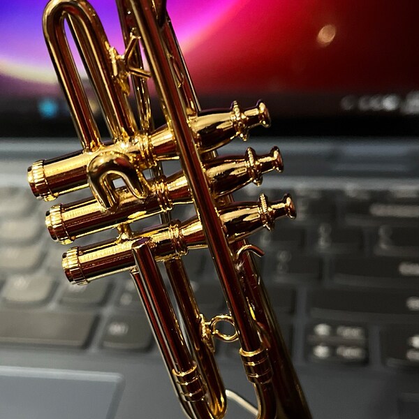 Personalized Miniature Trumpet - Music Gift - Instrument - Gifts for ...