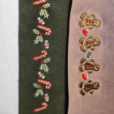 Christmas Border Machine Embroidery Design, Christmas Candy Canes, Xmas ...