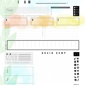 Customizeable Visual Schedule for Kids Canva Template (Instant Download ...