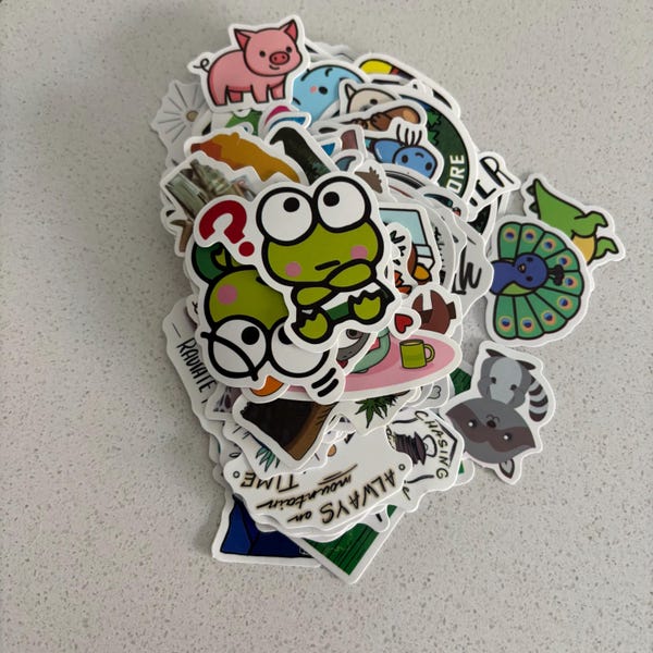 Cute Animal Stickers - Set of 100 Stickers - Vinyl & Waterproof - Etsy