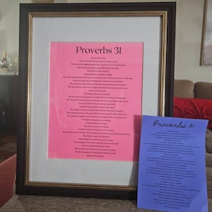 PRINTABLE - Proverbs 31:10-31 - Description of a Godly Woman, Scripture ...