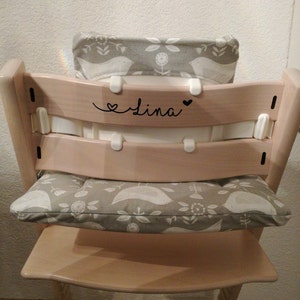 High chair stickers name stickers individual | Etsy