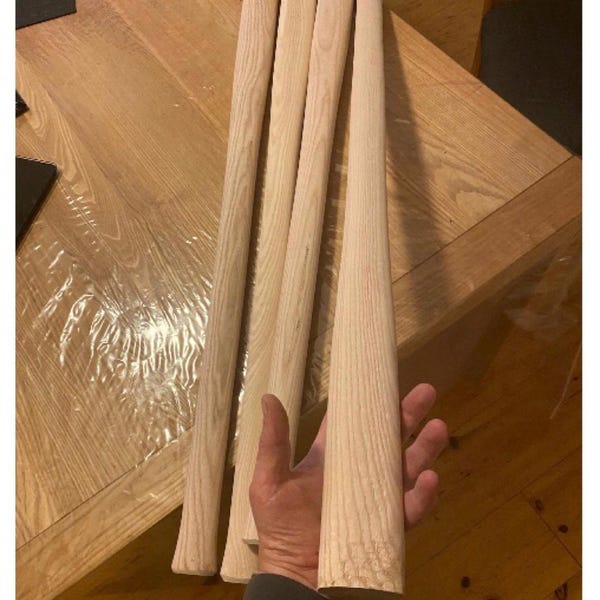 Lot of 4 Pcs 20 Inch (500 Mm) Replacement Axe Handle Blank, Hand ...