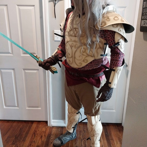 Armor Face Mask | Elf Mask | Fantasy Face Mask - Etsy