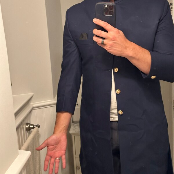 Custom Made Men Designer Black Jodhpuri Suit , Men Indo Formal Jacket ...