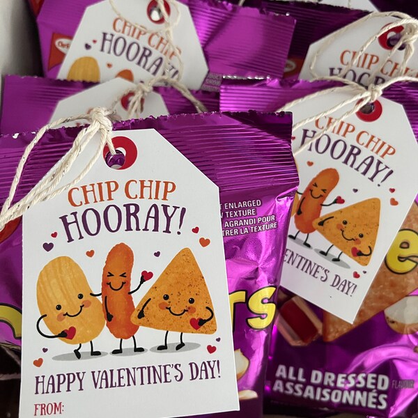Kids Valentines Kids Valentine Cards Chip Hooray Valentine Tags ...