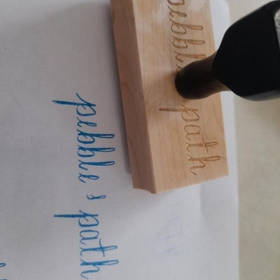 Any Size Custom Rubber Wood Stamp, Personalized Wood Stamp, Business ...