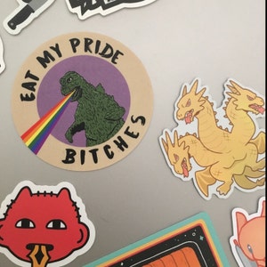 Gayzilla Pride Sticker - Etsy