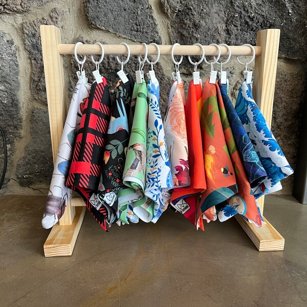 Dog Bandana Rack/holder, Pet Accessory Organizer Store Display, Bandana ...