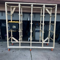 Mobile Storage Bin for Garage Kit / 27 Gallon Shelf on Wheels / Trendy ...