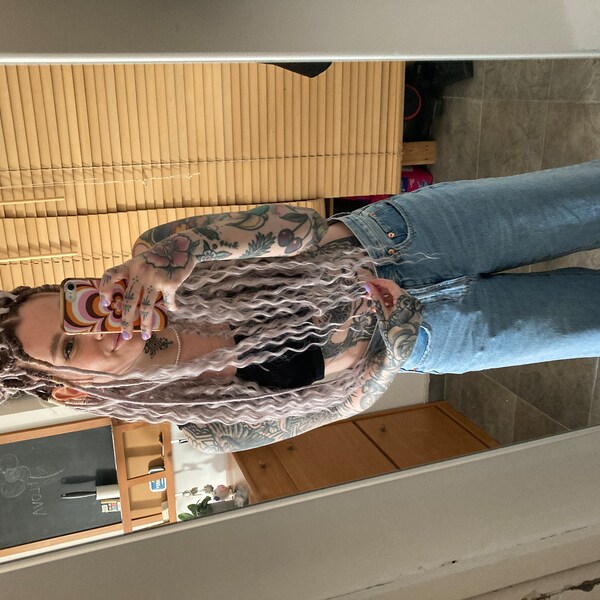 Curly Dreads Crochet Double Ended Dreads Extensions Blonde Dreads Brown ...