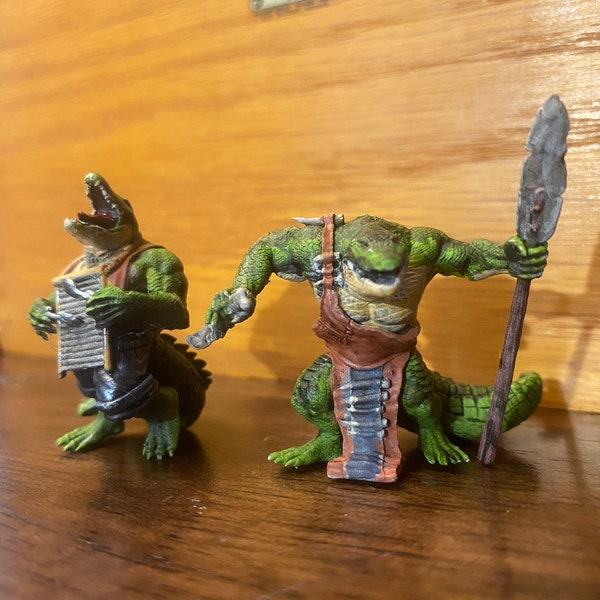 Gatorfolk | 3D Printed | Dungeons and Dragons | Fighter | Mini | Dnd ...