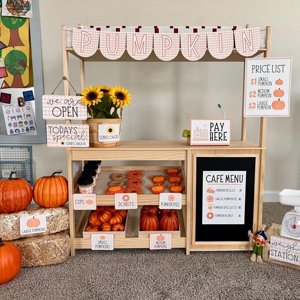 EDITABLE Pumpkin Patch Dramatic Play Kit | Fall Activity | Preschool ...