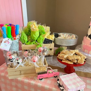 EDITABLE Farm Thank You Card Farm Birthday Cards Farm Red - Etsy