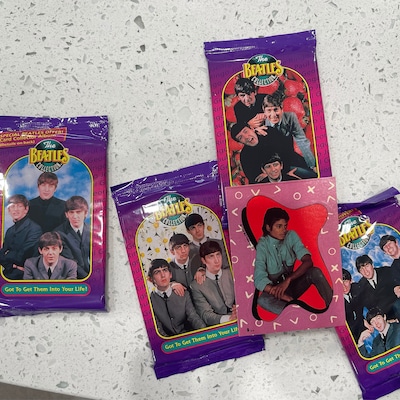 4 Packs of the Beatles Collection Vintage Trading Cards. 10 Cards per ...