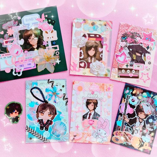 Premade/custom Genshin Stamp Sticker Sheet 4x5 In. |wanderer, Childe ...