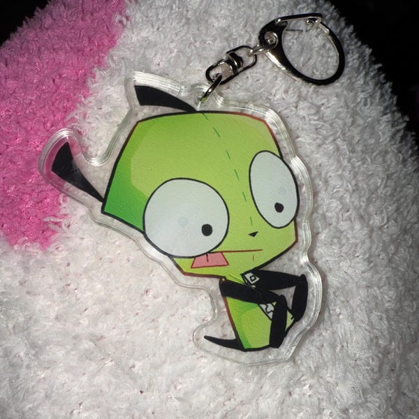 Invader Zim Keychain DIB - Etsy