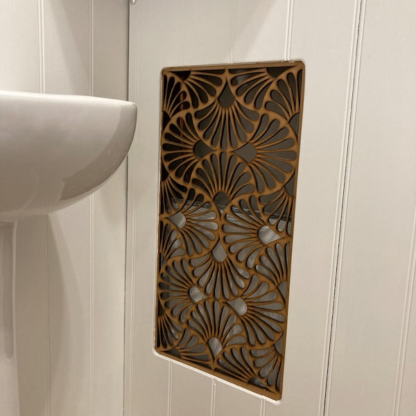 Water Drops Decorative Screen for Radiator Cabinets Laser-cut Panel 2FT ...