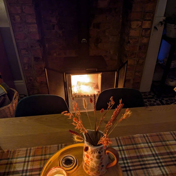 Mix of 4 Dried Burnt Orange Wheat Stems/ Canary Grass / Oat Dried Grass ...
