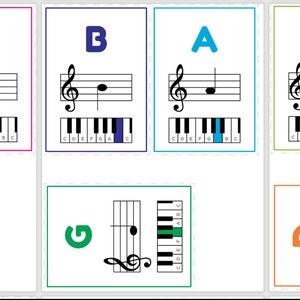 Basic Violin Flash Cards V2 First Position Treble G Clef - Etsy