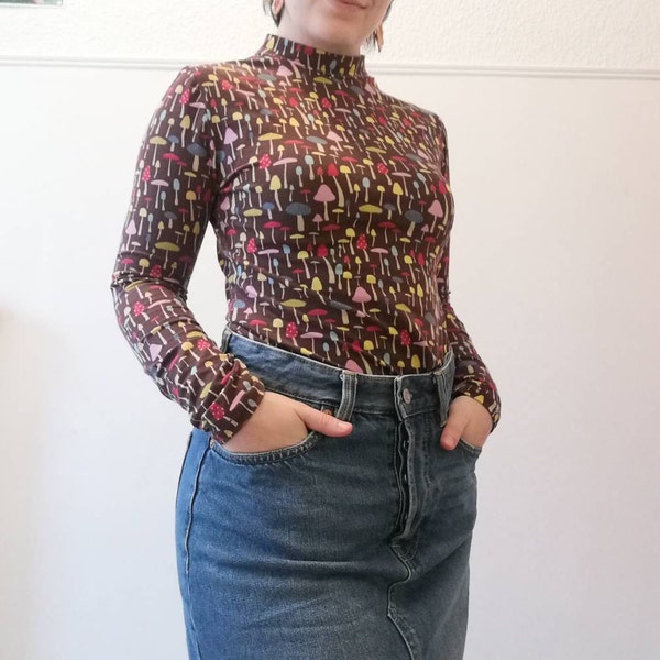 Turtleneck & Mock Neck Top Digital PDF Sewing Pattern // US Size XS-L ...