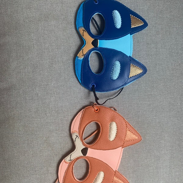 Child's Mask - Blue Heeler Dog Family - Your Choice of Dog - Etsy