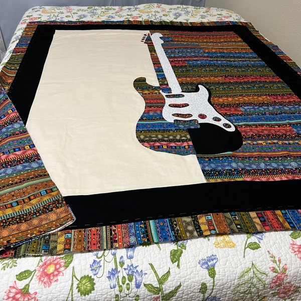 Quilt Pattern - Guitar Applique Quilt, "rock On" (57" X 50") - Etsy