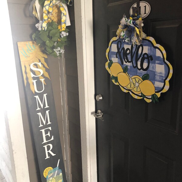 Spring Flowers Welcome Porch Leaner Handpainted Spring Sign, Spring ...
