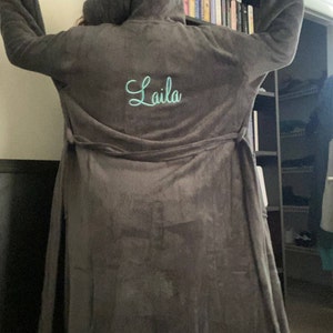 Personalized Birthday Gift for Her, Custom Fleece Robe, Gift for ...