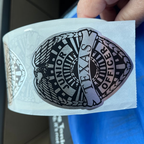Customizable Junior Officer Badge Stickers - Kid Friendly - Made in USA ...