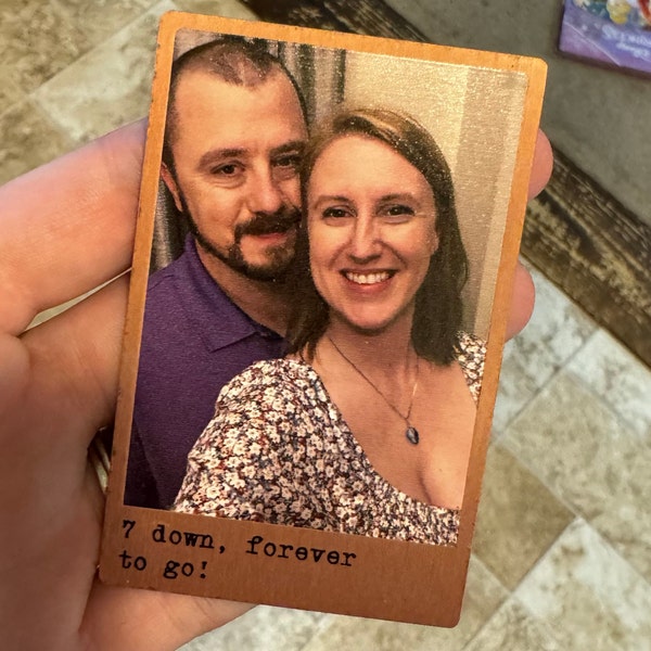 Personalised Solid Copper Wallet Photo Card, Wallet Insert, Wallet Card ...