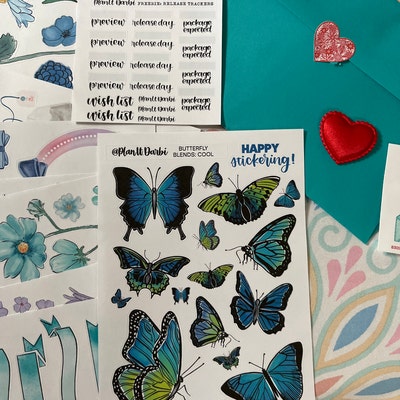 Printable Planner Stickers: Kasia PLANT LOVER Stickers Set of 2, Botany ...