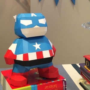 DIY Superhero PDF Template Comic Character 3D Papercraft | Etsy