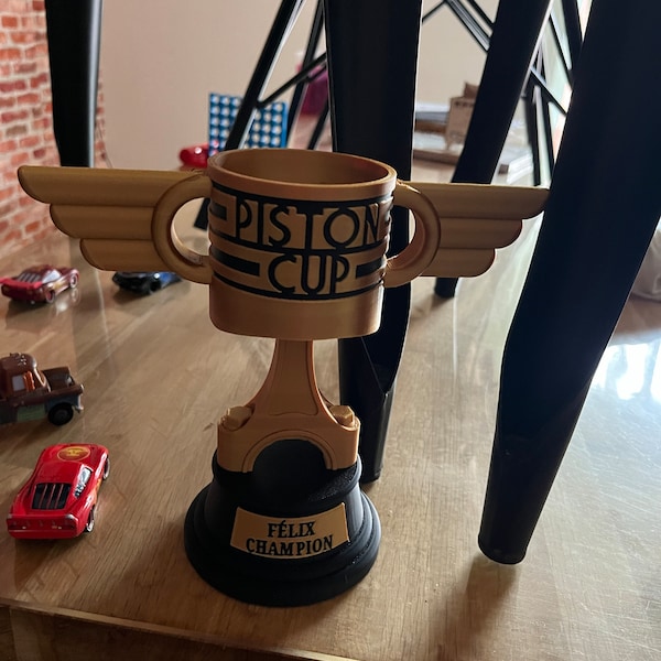 Cars Personalized Piston Cup Trophy - Custom Disney Cars Decor Race Car ...
