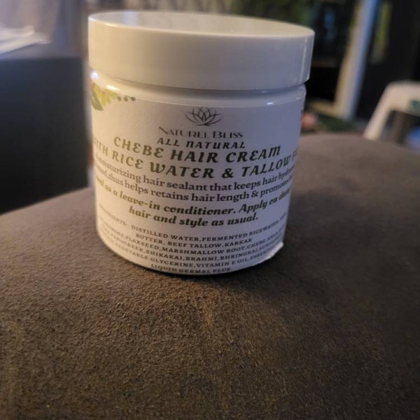 Chebe Hair Growth Cream|leave in Conditioner|with Fermented Rice Water ...