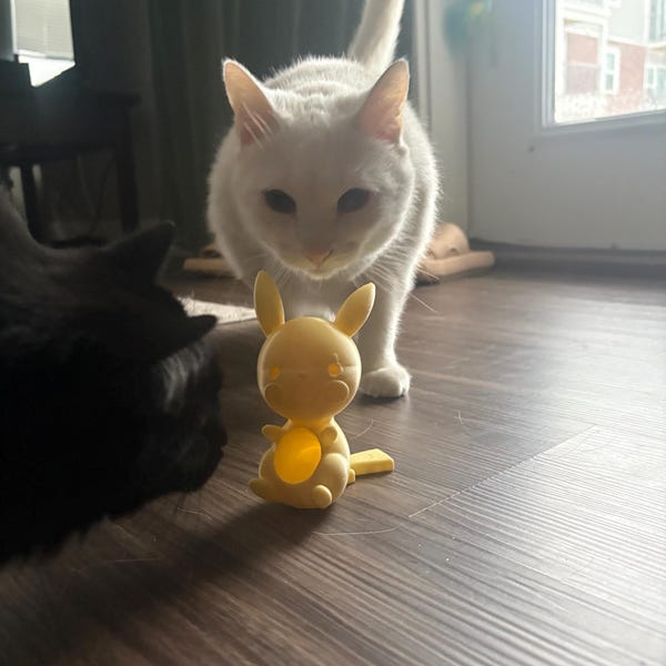 3D Printed Gengar Pokémon-inspired Figurine | Large 7-inch Purple Desk ...