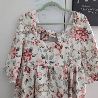 Flare Sleeve Crop Top Sewing Pattern Hippie Top for Festivals, Partys ...