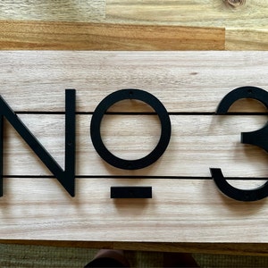 6 Inch Modern House Numbers and Letters - Etsy