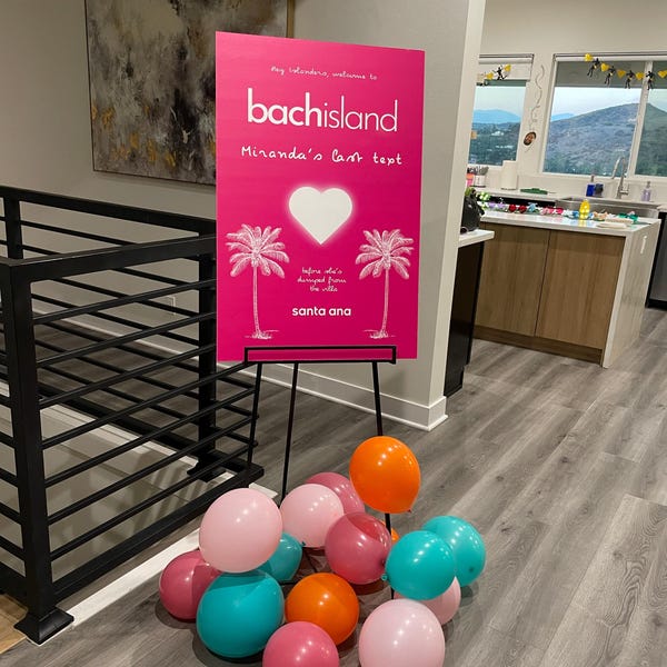 Editable Bach Island Welcome Sign: Bachelorette Party Decor (digital ...