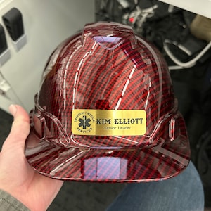 Hard Hat Name Tag Custom Personalized Hard Hat Name - Etsy