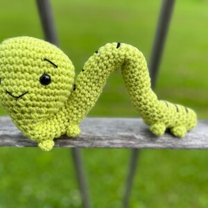 PATTERN: Iggy the Inchworm Crochet Inchworm Pattern Amigurumi Inchworm ...