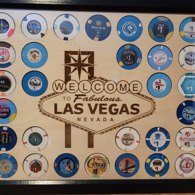 Personalized Engraved Poker Chip Frame Display Insert Fits 36 - Etsy