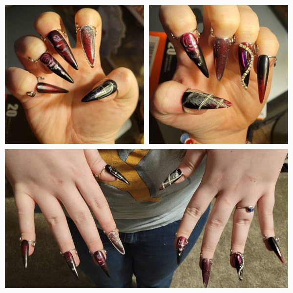 ZAYNE (love and Deep Space) Press on Nails - Etsy