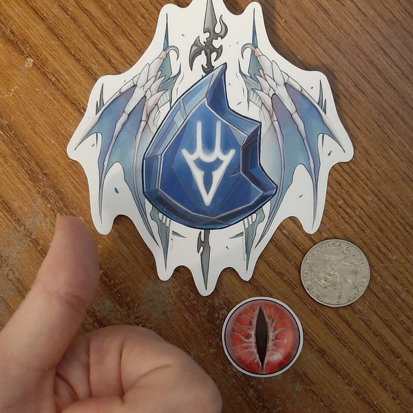 FFXIV Dragoon Waterproof Vinyl Sticker | Final Fantasy 14 DRG Job Stone ...