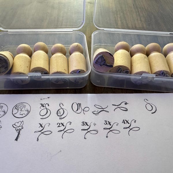 Custom Mini Rubber Stamps - Etsy