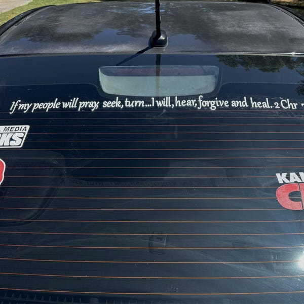 Custom Windshield Decals Word and Number Car Truck Window Custom ...