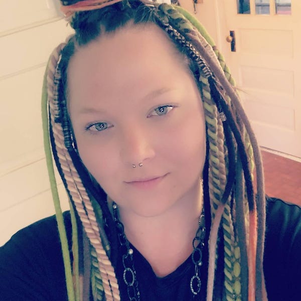 Wool Double Ended Single Ended Dreadlocks Fox Ombre Orange on Black ...