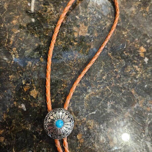 Engraved Tree Bolo Tie Pine Forest Moon Gifts for Him Bola Leather ...